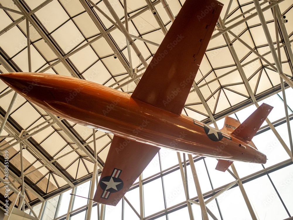 inside the Smithsonian National Air and Space Museum in Washington DC ...