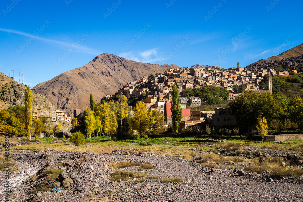 Photo Stock Aroumd is a small Berber village in the Ait Mizane Valley ...