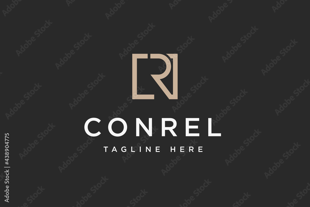 Initials letter CR logo design vector illustration. Letter CR suitable ...