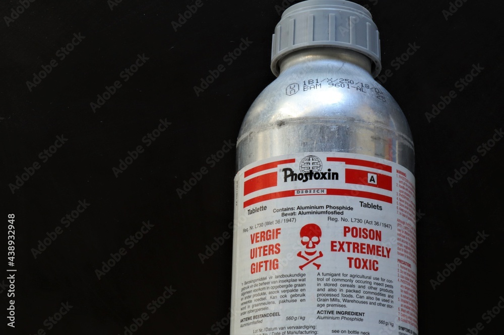 Johannesburg ,South Africa. June 2021.Phostoxin Aluminium phosphide ...