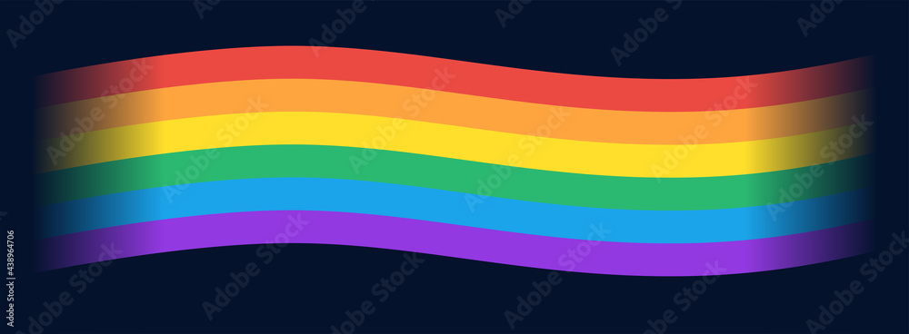 LGBT Pride Flag Wave Background. Pattern LGBTQ Gay Pride Rainbow Flag ...