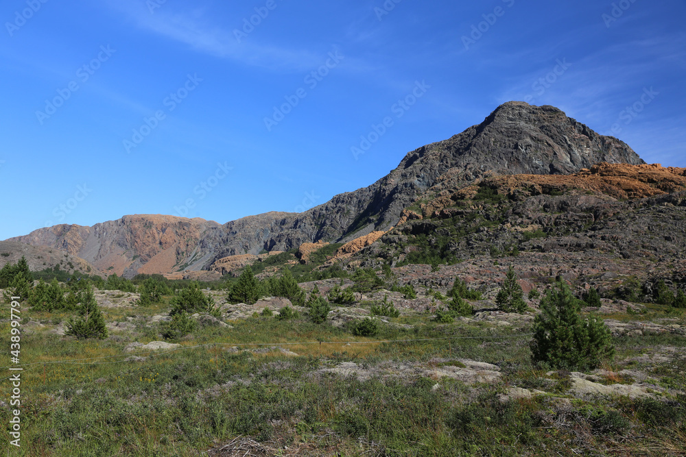 Rocky landscape on Leka island - 400 million years ago, the seabed ...