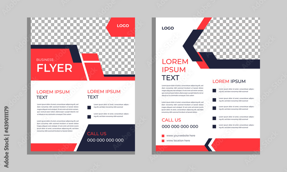 Flyer Design With editable files Stock Vector | Adobe Stock