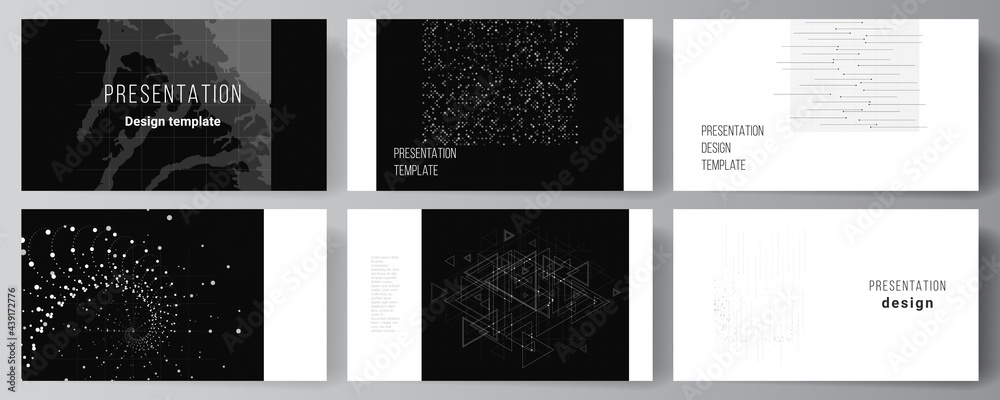 Vector layout of the presentation slides design business templates ...