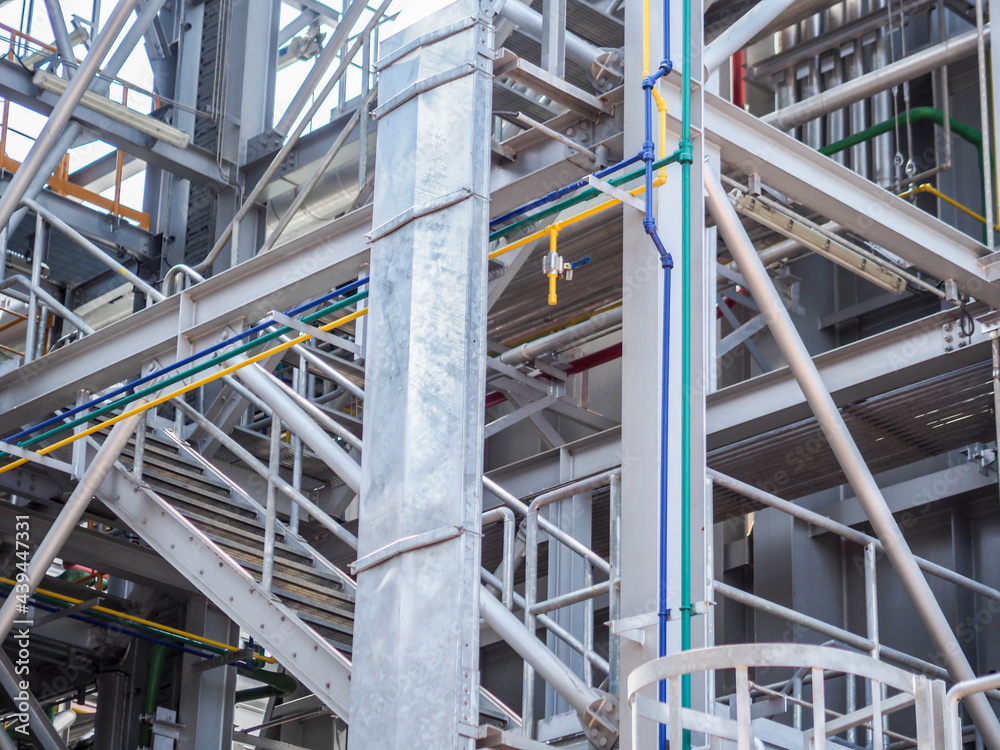 Cable tray in power plant. Stock Photo | Adobe Stock