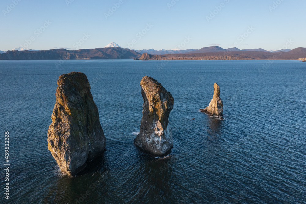 On the Pacific coast, a popular tourist destination in Russia. The ...
