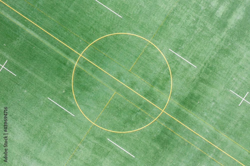 Top view of football field. Stock Photo | Adobe Stock