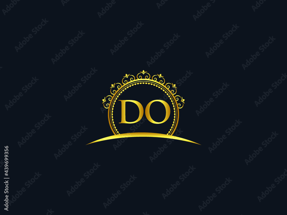 Initial DO Letter, Luxury do Logo Icon Vector For Hotel, Heraldic ...