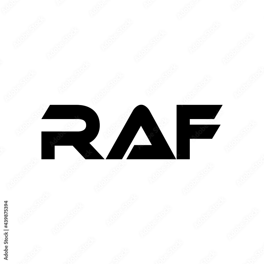 RAF letter logo design with white background in illustrator, vector ...