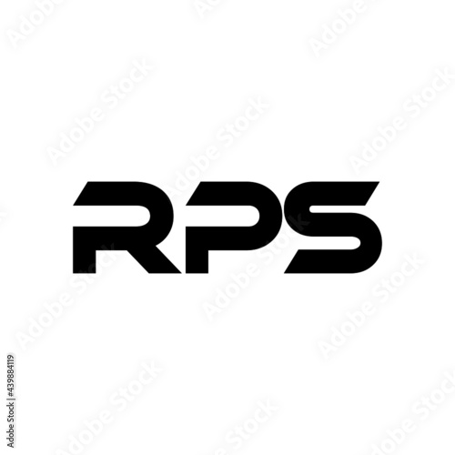 RPS letter logo design with white background in illustrator, vector ...
