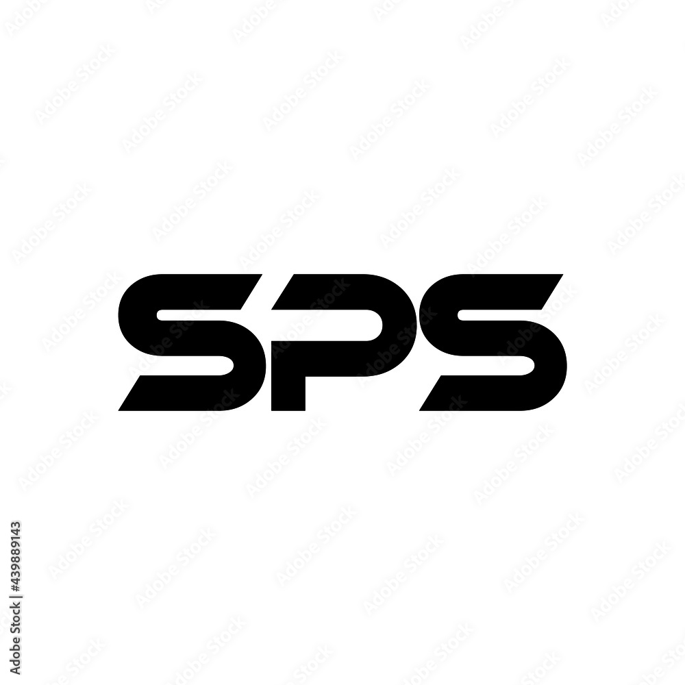 Stock-Vektorgrafik „SPS letter logo design with white background in ...