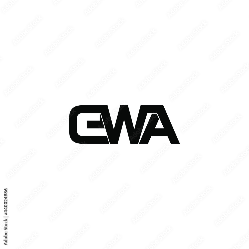 ewa letter original monogram logo design Stock Vector | Adobe Stock