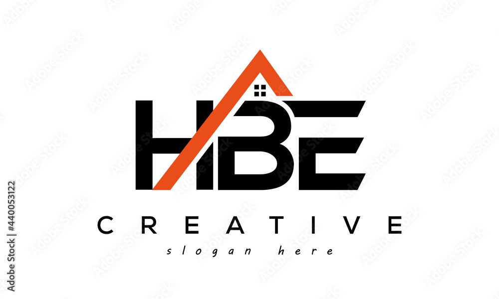 HBE letters real estate construction logo vector Stock Vector | Adobe Stock