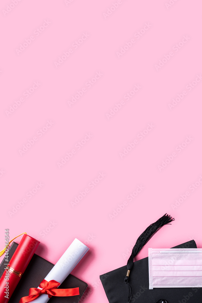 Pink Graduation Background Wallpaper