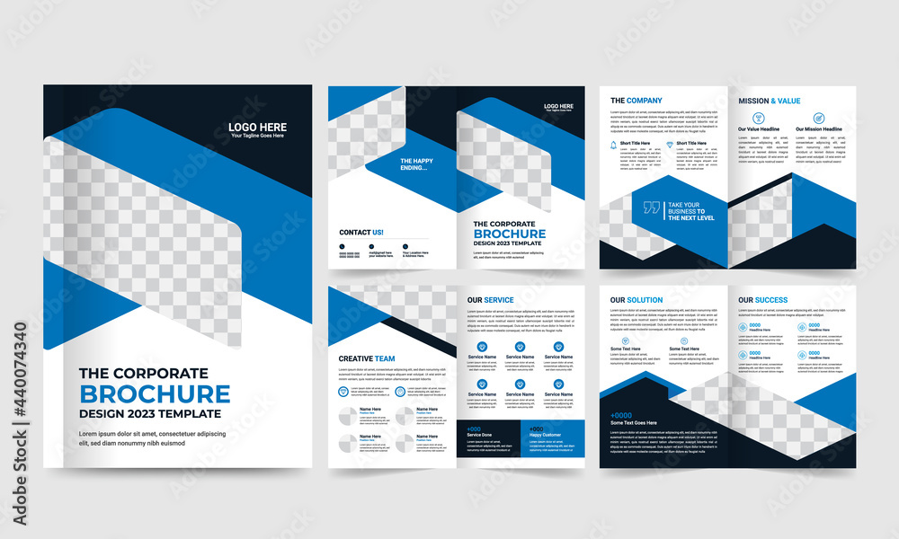 Vector de Stock Corporate business presentation backgrounds design ...