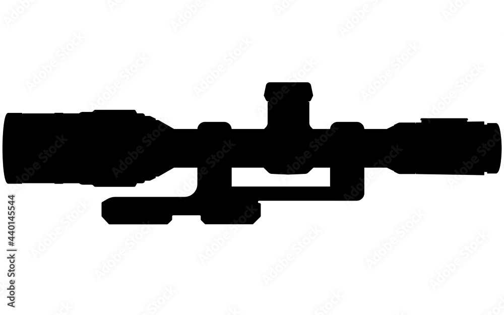 Image vectorielle Stock Telescopic sight for Sniper rifle - hunter ...