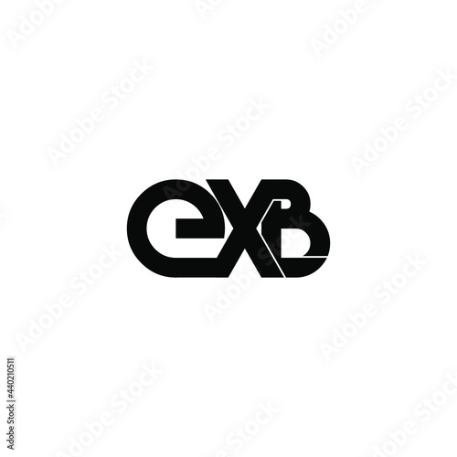 exb letter original monogram logo design Stock Vector | Adobe Stock