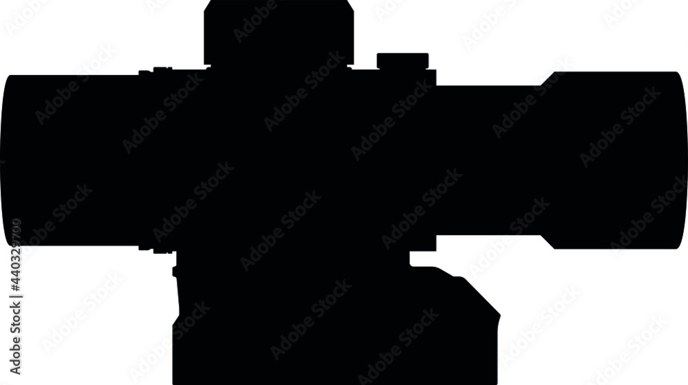 Red Dot reflector sight or reflex sight is optical sight telescopic ...