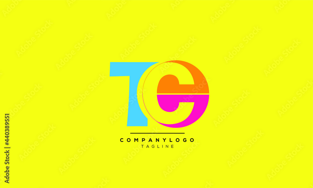 Alphabet letters Initials Monogram logo TC, TC INITIAL, TC letter Stock ...