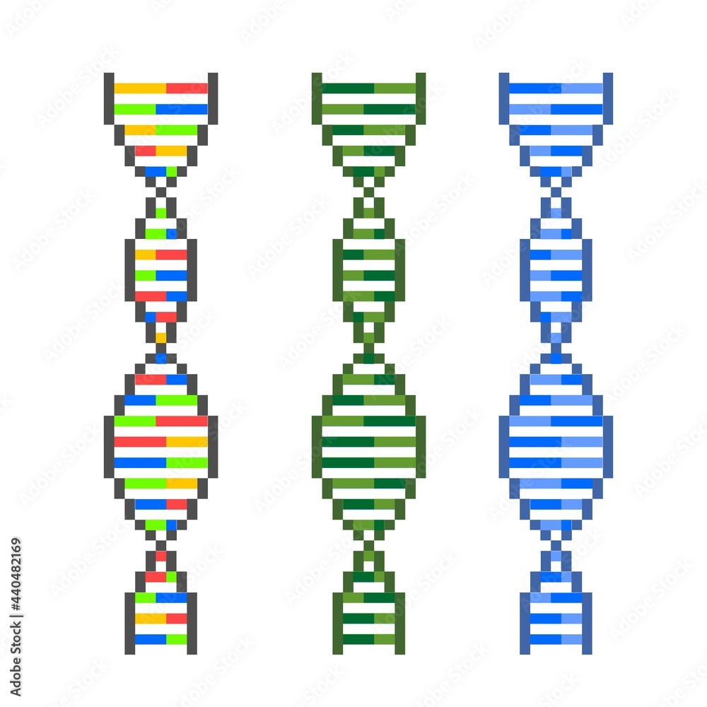 Ilustración de Stock DNA illustration pixel art icon retro minimal ...