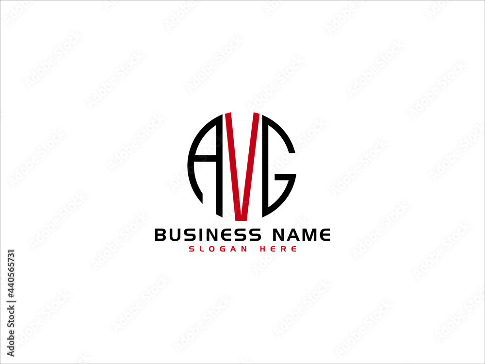 Letter AVG Logo Icon Vector Image Design For All Business Stock Vector ...