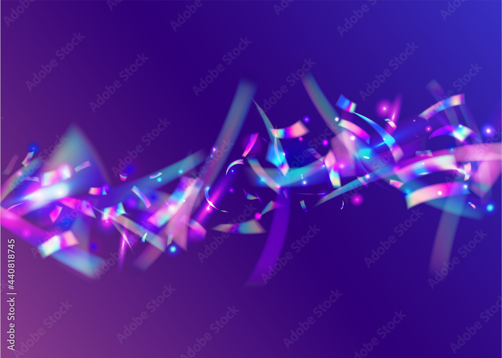 Transparent Effect. Disco Flare. Metal Realistic Backdrop. Iridescent ...