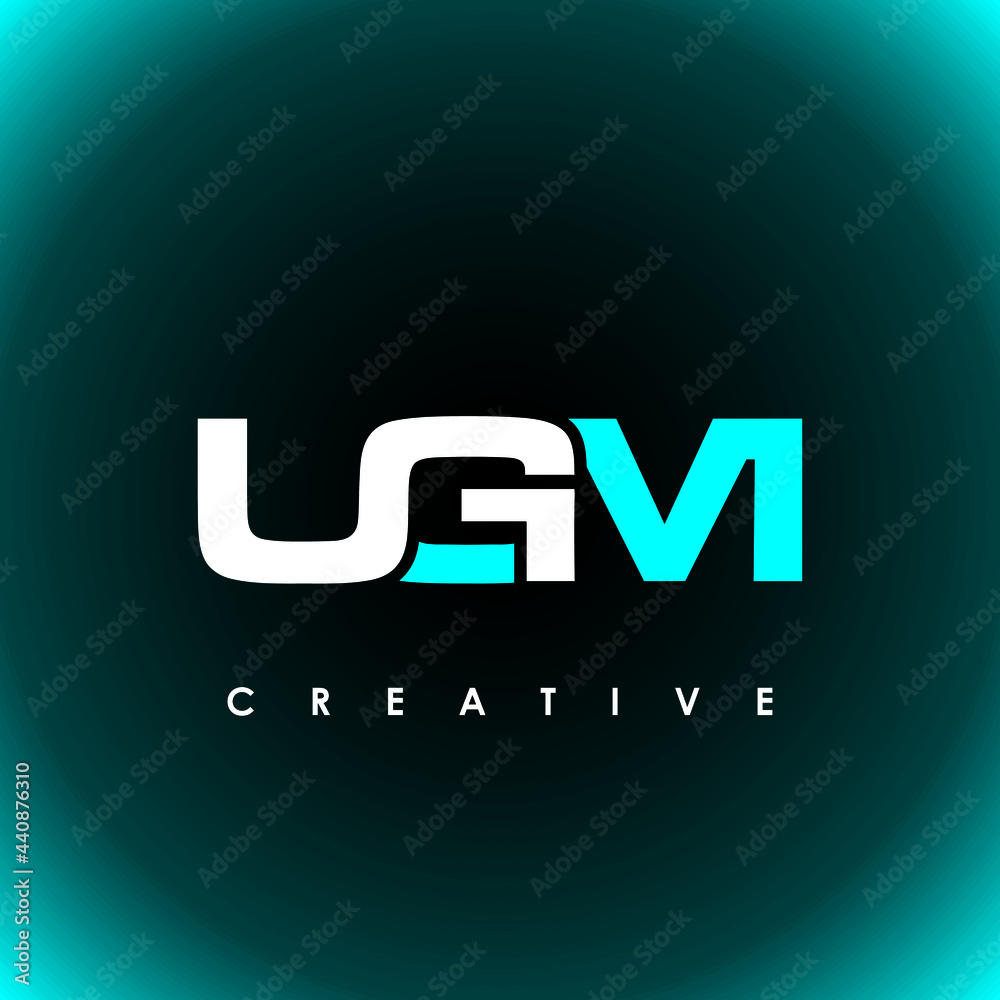 UGM Letter Initial Logo Design Template Vector Illustration Stock ...