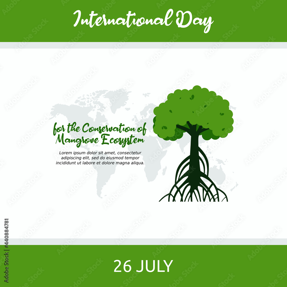 vector graphic of International Day for the Conservation of the ...