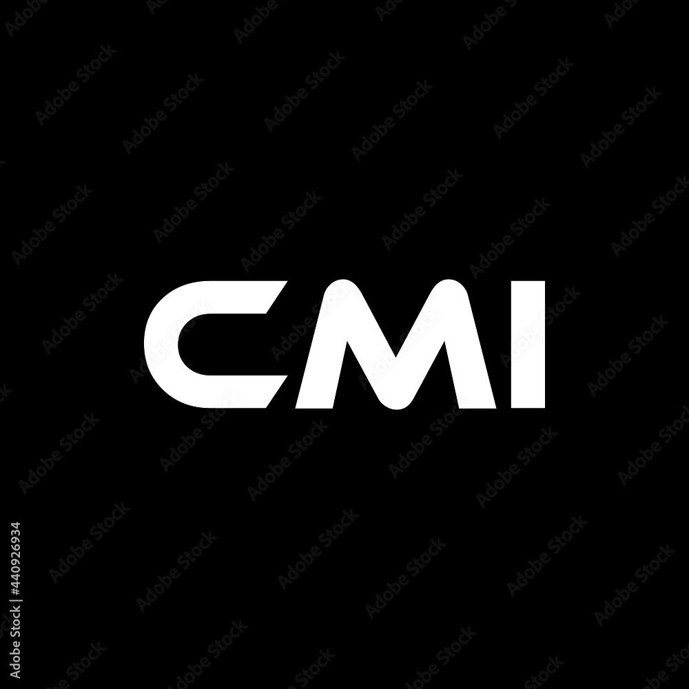 Stock-Vektorgrafik „CMI letter logo design with black background in ...