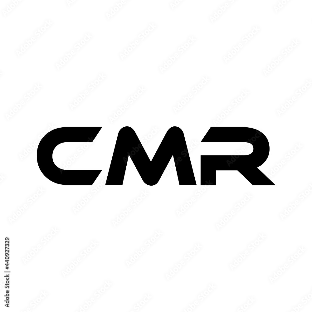 CMR letter logo design with white background in illustrator, vector ...