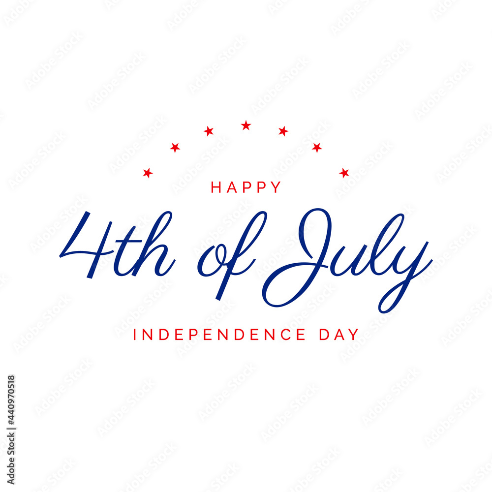 Happy 4th of July American Independence Day Square Banner Design ...