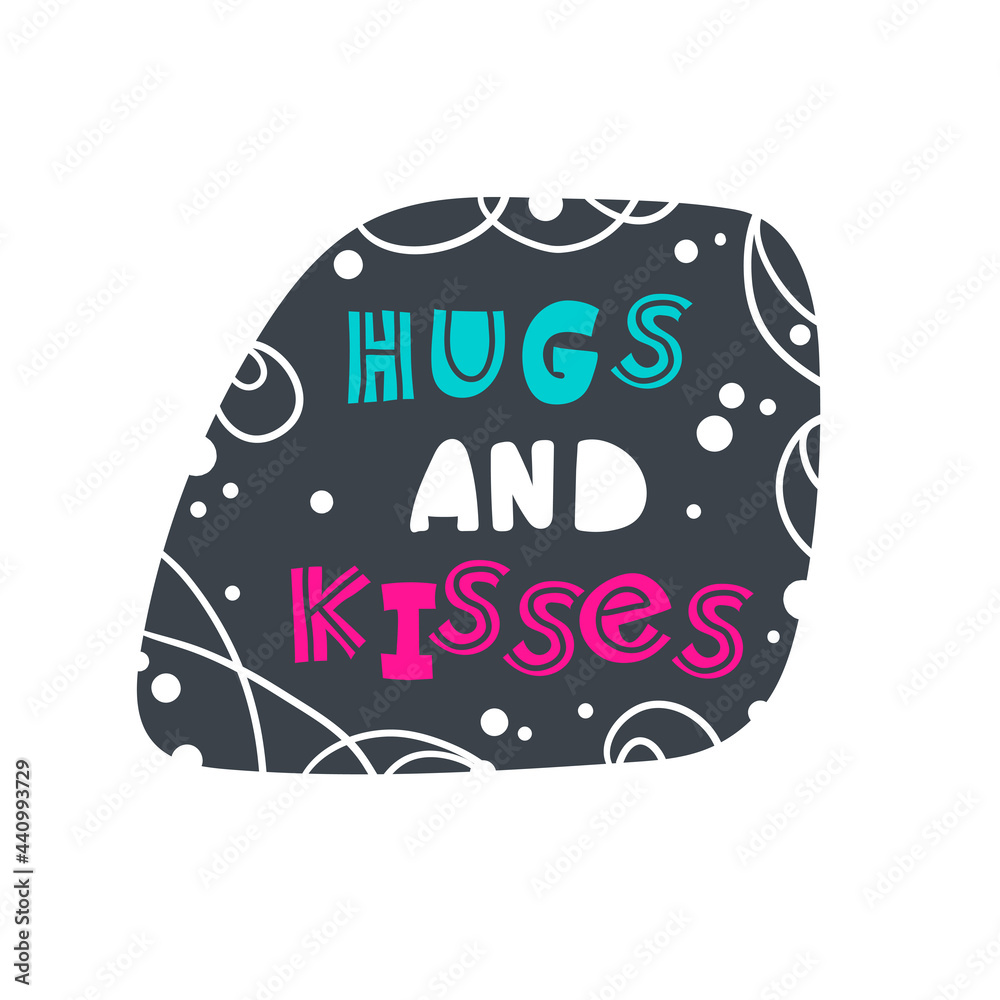 Hand-drawn lettering in sloppy style. Scandinavian doodles. Vector isolated motivation ...