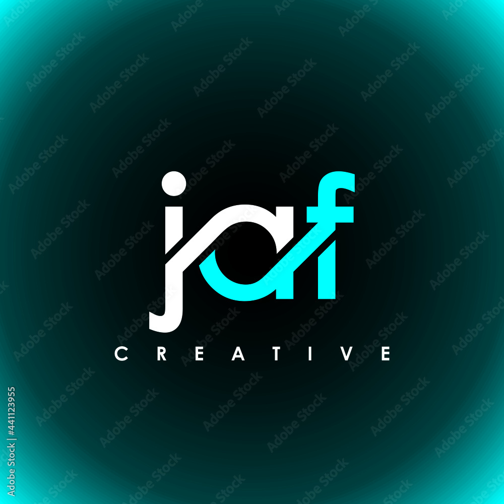 JAF Letter Initial Logo Design Template Vector Illustration Stock ...