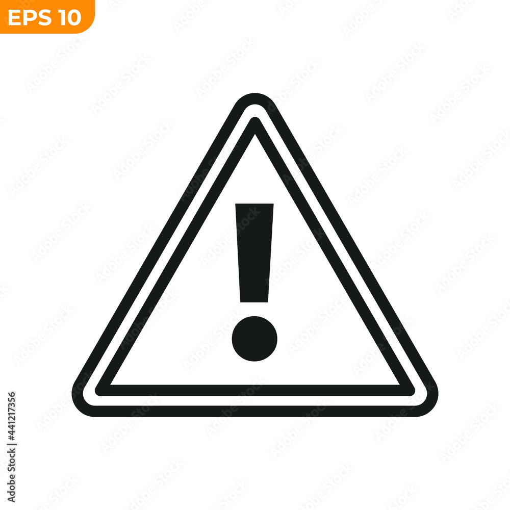 caution icon symbol template for graphic and web design collection logo ...