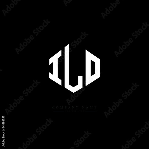 ILO letter logo design with polygon shape. ILO polygon logo monogram ...
