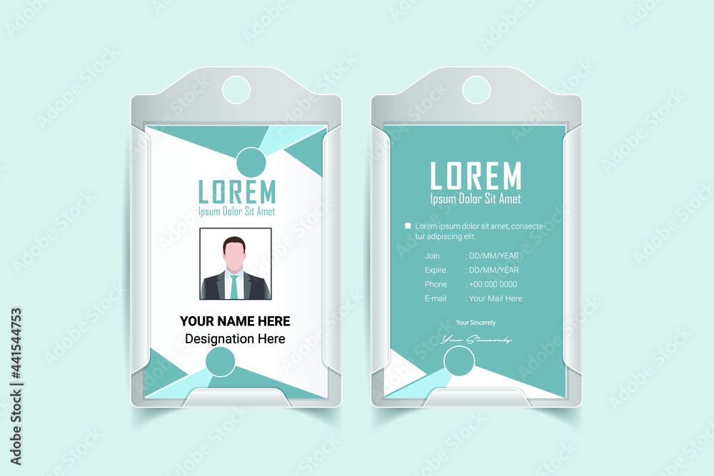 ID Card Design for Corporate Employee. Luxury, Modern, Elegant ...