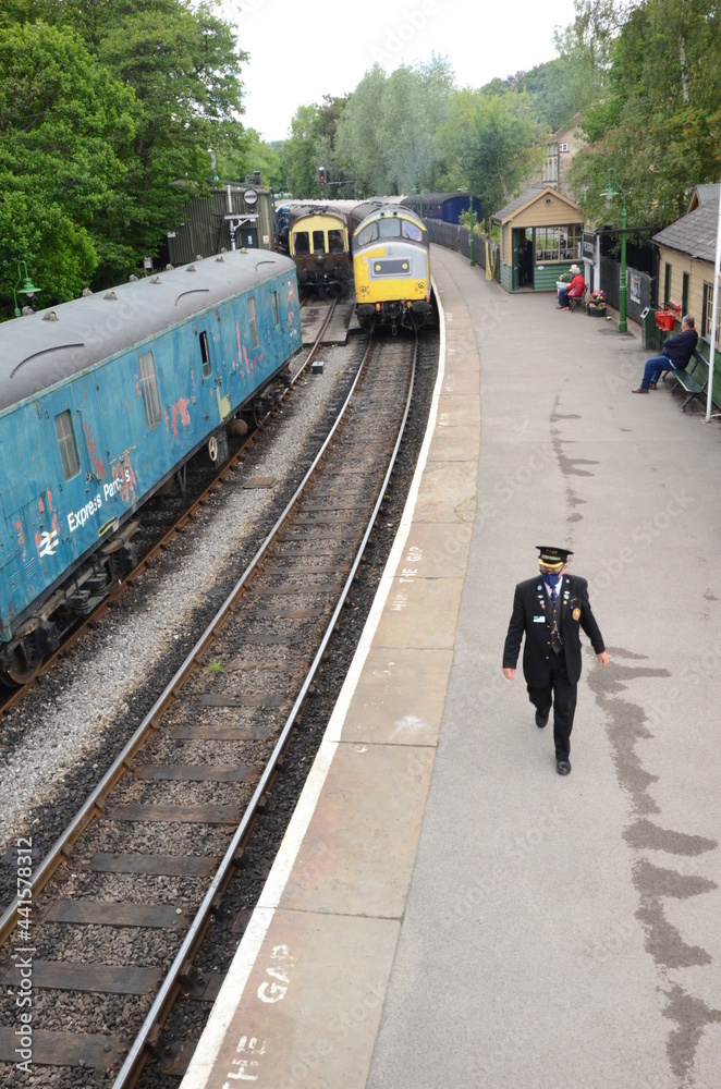 English Electric Class 37 Diesel locomotive 37264 operating a passenger ...
