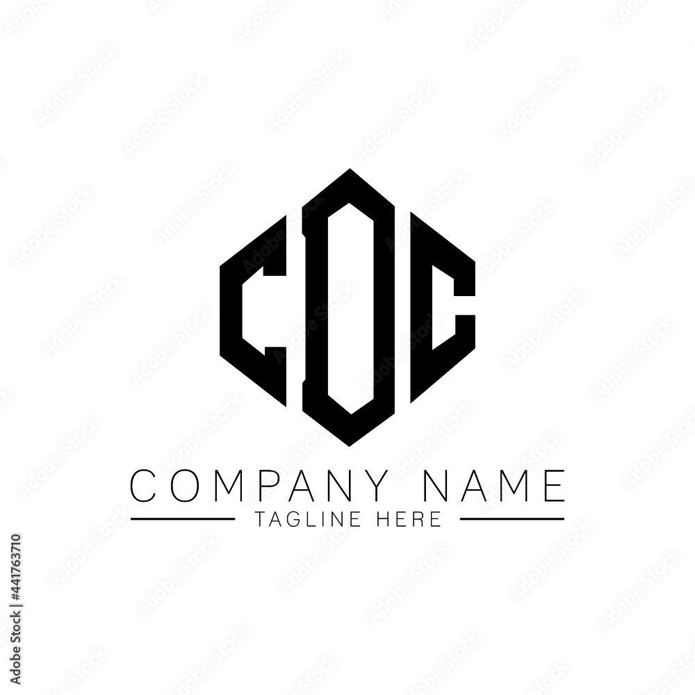 CDC letter logo design with polygon shape. CDC polygon logo monogram ...