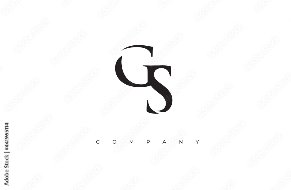 Initial GS logo design vector Stock Vector | Adobe Stock