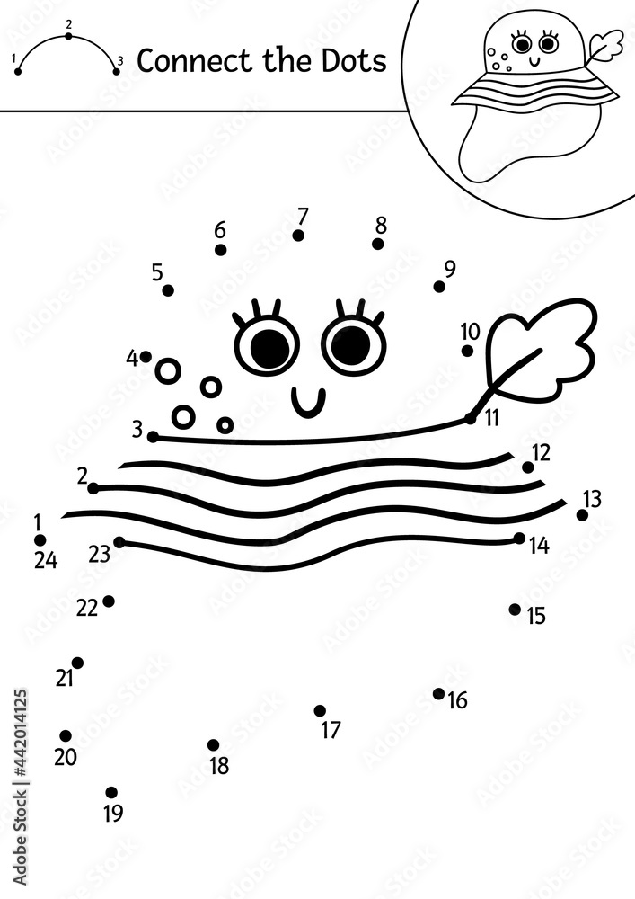Image vectorielle Stock Vector camping dot-to-dot and color activity ...