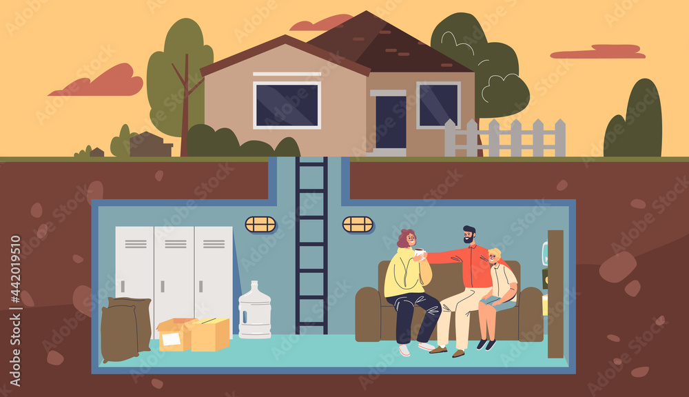 Cartoon Shelter Home