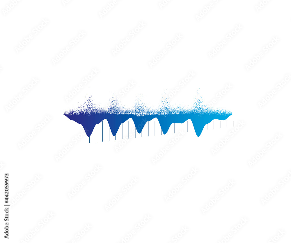 audio wave voice vector illustration Stock Vector | Adobe Stock