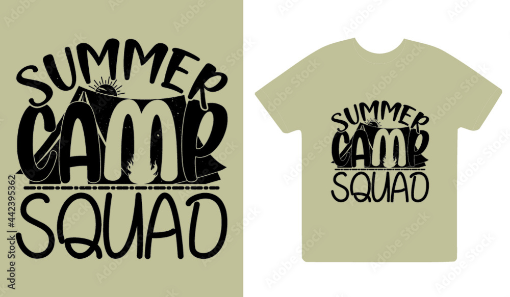 Summer camp squad, summer svg, ai, eps, jpeg, Png, dxf, Pdf, Happy ...