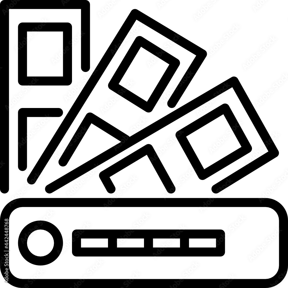 color palette outline icon Stock Vector | Adobe Stock