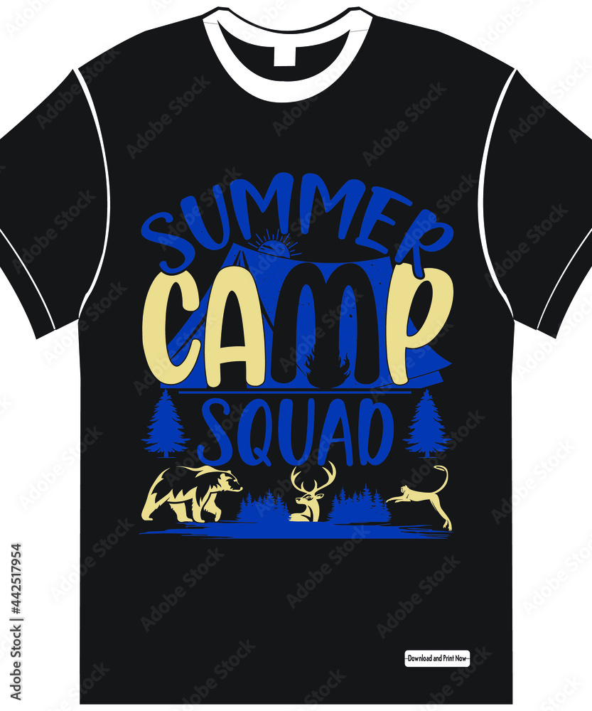 Summer camp squad, summer svg, ai, eps, jpeg, Png, dxf, Pdf, Happy ...
