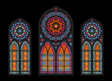 Coloured Stained Glass Panes Free Stock Photo - Public Domain Pictures