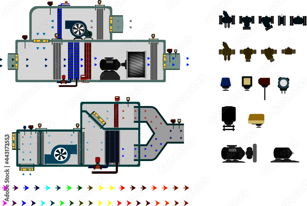Air Handling Unit for HVAC System in Building Management System Design ...