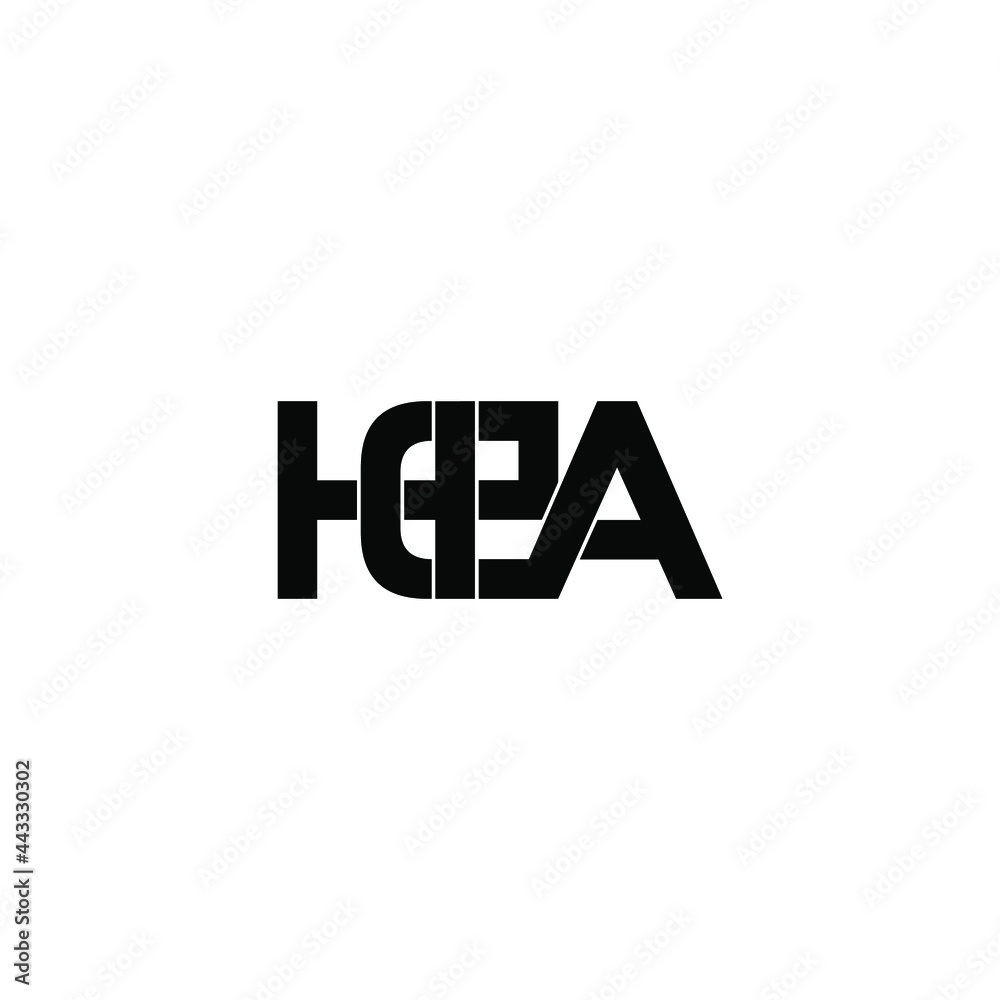 hea letter original monogram logo design Stock Vector | Adobe Stock