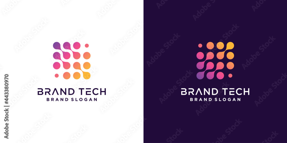 Molecule technology logo template with modern abstract concept Premium Vector part 3 Stock ...