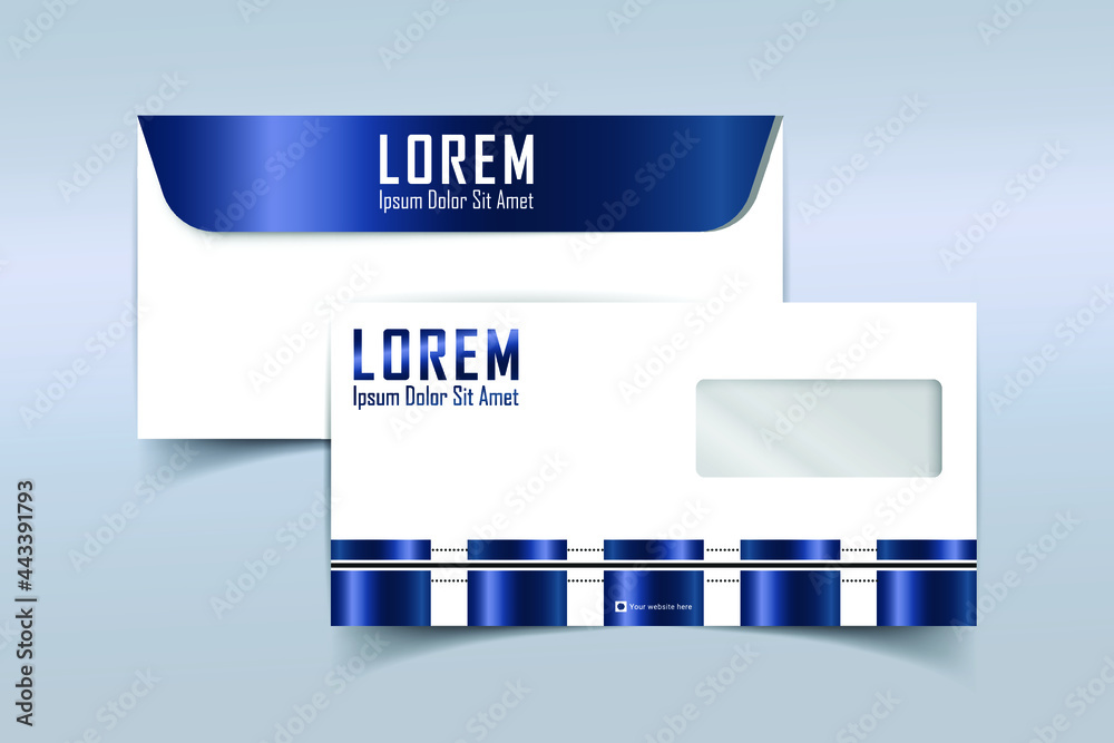 Vector de Stock DL Envelope template. DL size envelope template ...